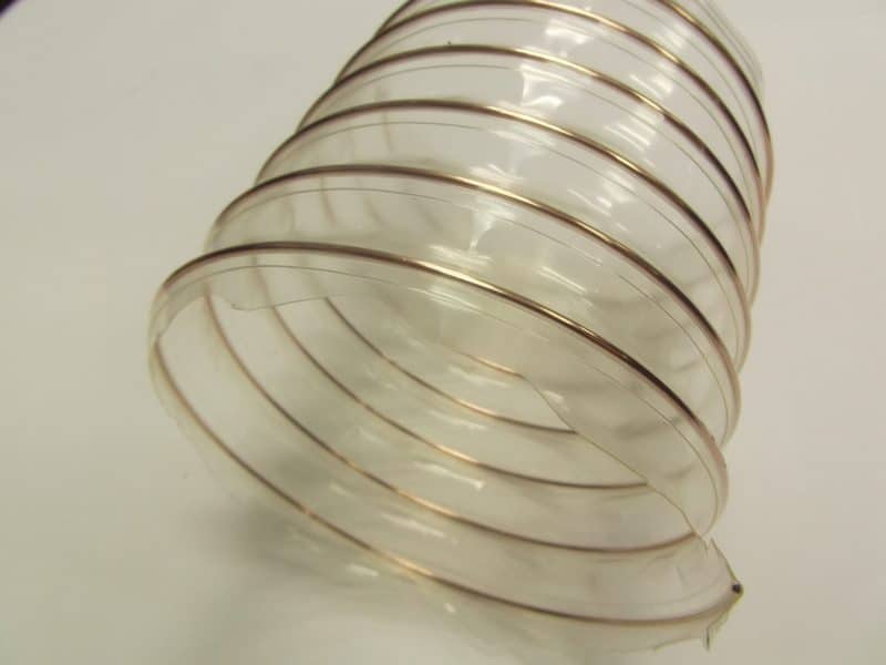 theprintersmarketplace|PVC Clear Tan Spiral Hose 144mm I/D