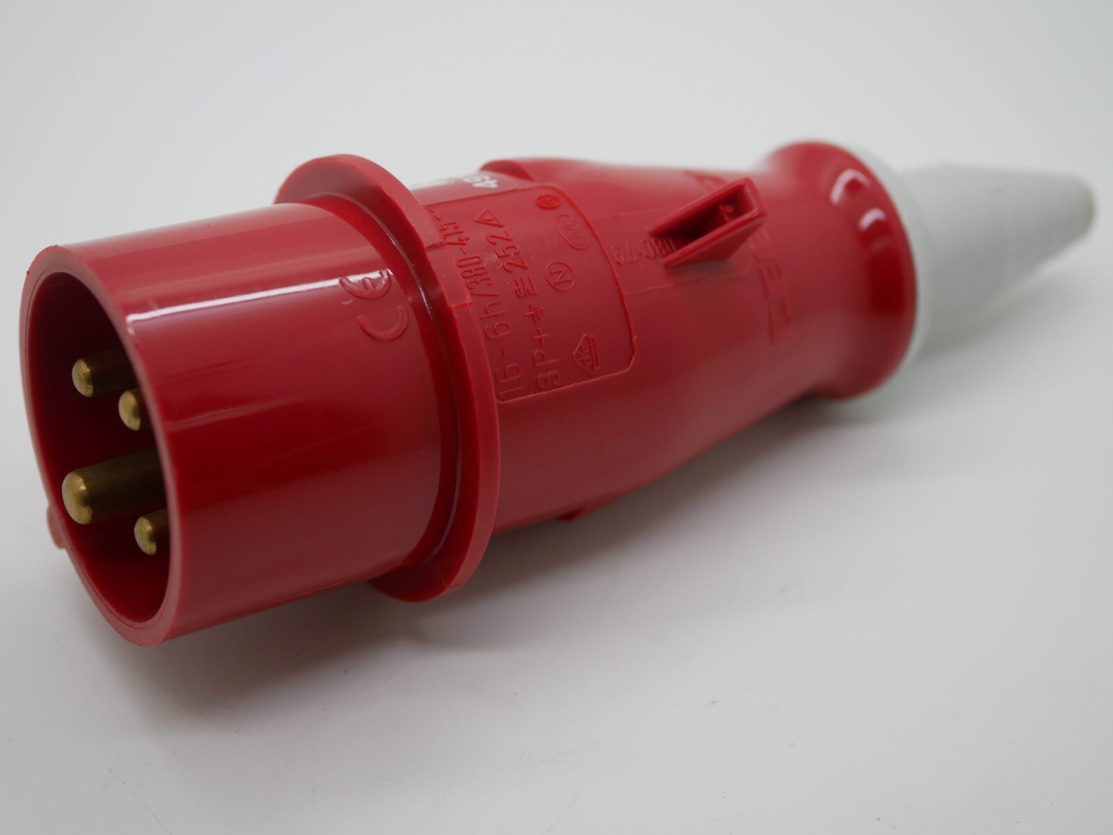 3 Phase and Earth 16 Amp 4 Pin Male Plug - The Printers Marketplace