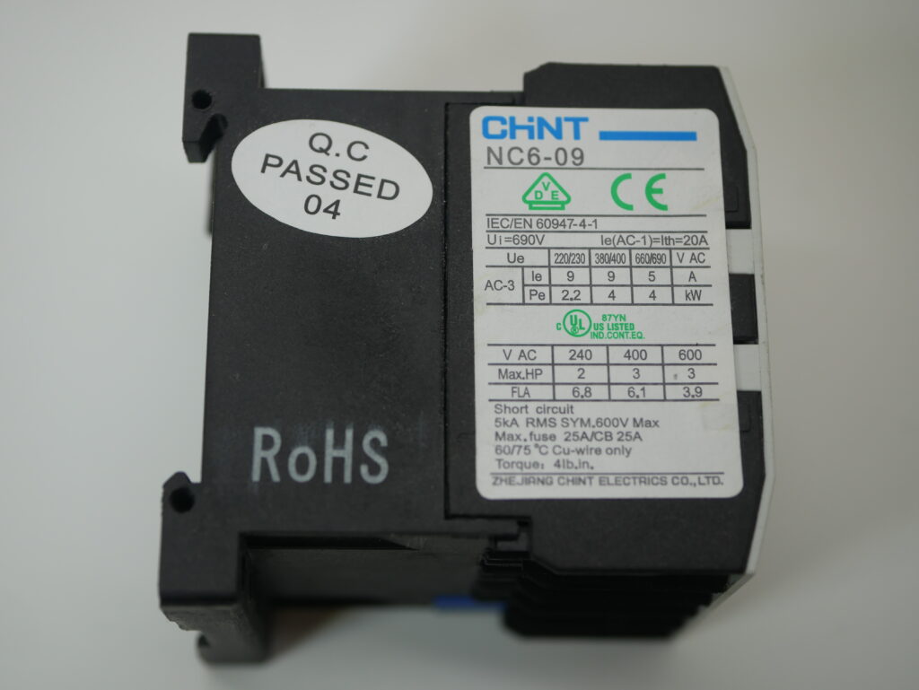 Contactor 4KW 24v AC coil CHINT NC6-0910 - The Printers Marketplace