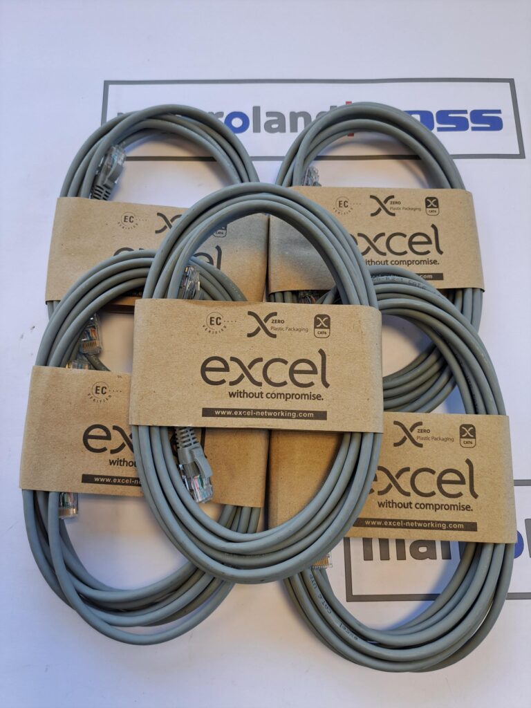Excel Cat 6 UTP CABLE 4MTR GREY (5 Pcs package) - The Printers Marketplace